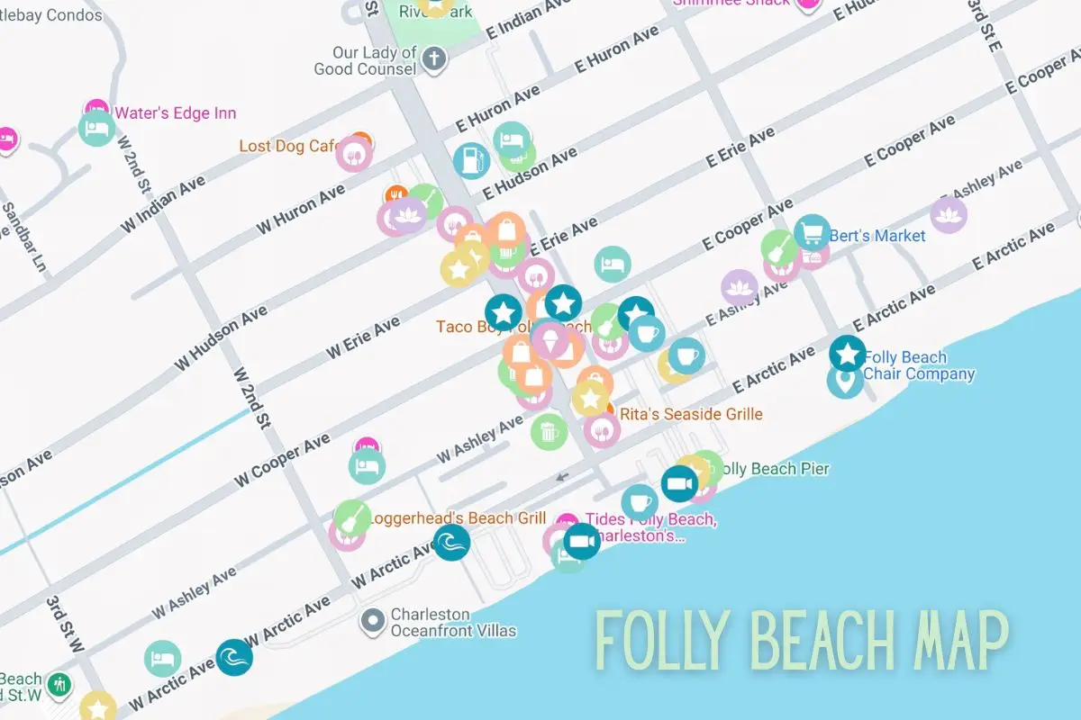 Folly Beach Map | Interactive & Saveable Map